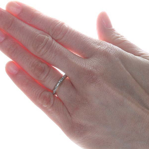 Vintage Two-Tone Wedding Band #VR498-11 - Leigh Jay