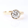 Bezel Set Filigree Engagement Ring #3102-6 - Leigh Jay