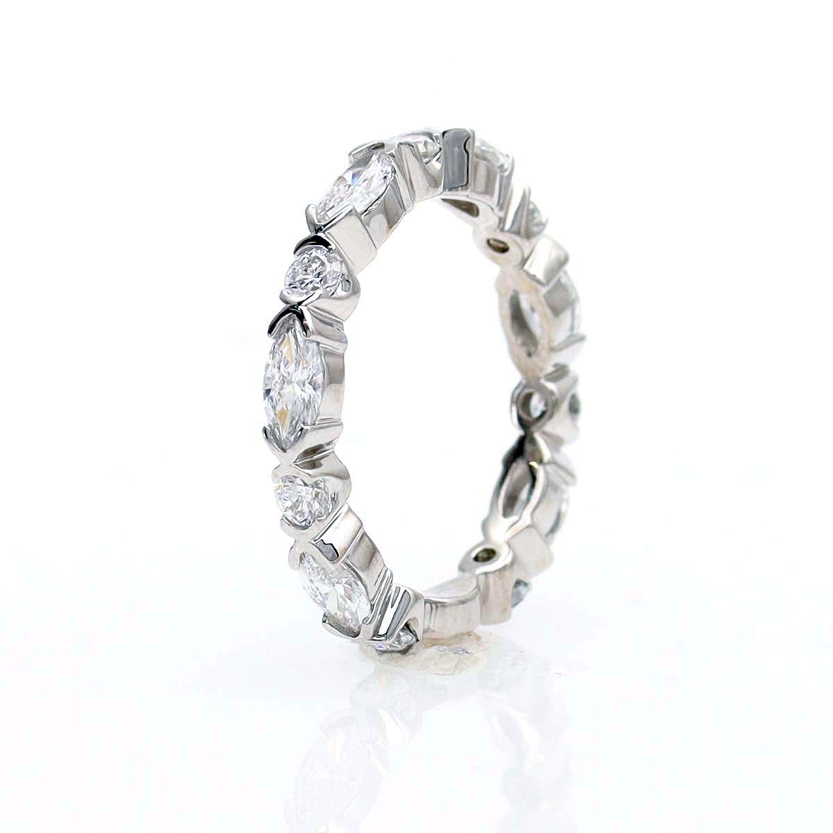 The Isabel Bezel Set Band #L3632 - Leigh Jay